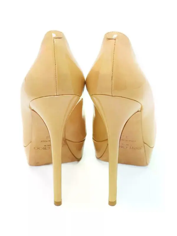 JIMMY CHOO Cosmic Patent Leather Platform Pumps