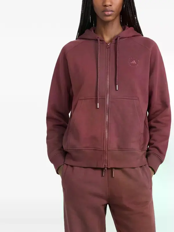 Adidas By Stella McCartney Logo-print Zip-up Hoodie