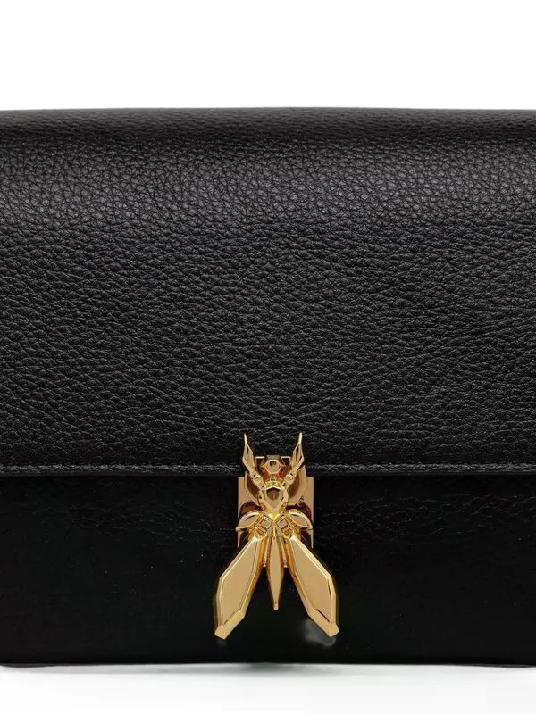 Patrizia Pepe Fly Pebbled-leather Shoulder Bag