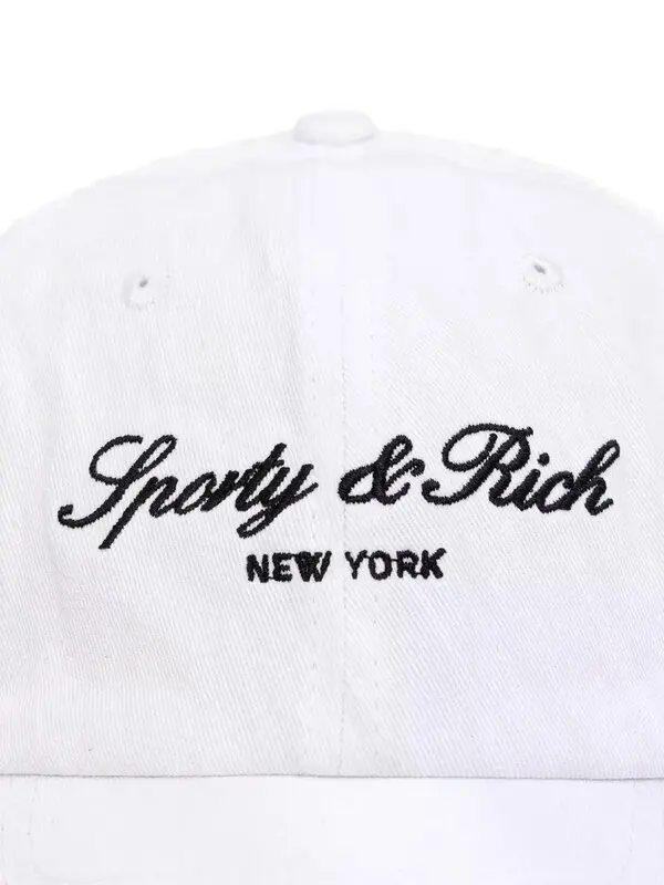 Sporty & Rich Logo-embroidered Baseball Cap