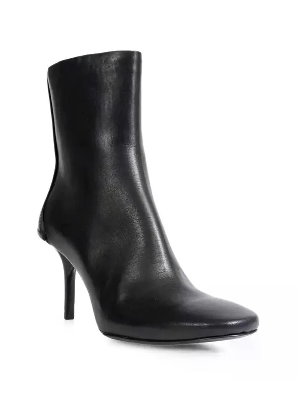 CAPASA MILANO Pointed-toe Leather Ankle Boots