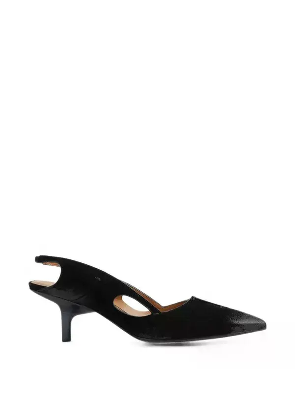 CAPASA MILANO Cut-out Slingback Pumps - Black