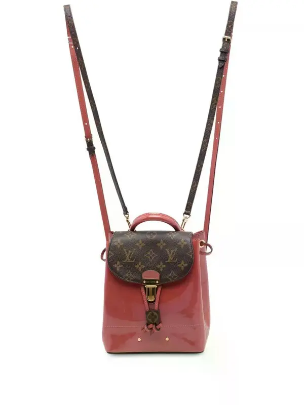LOUIS VUITTON Monogram Vernis Hot Springs Backpack - Red