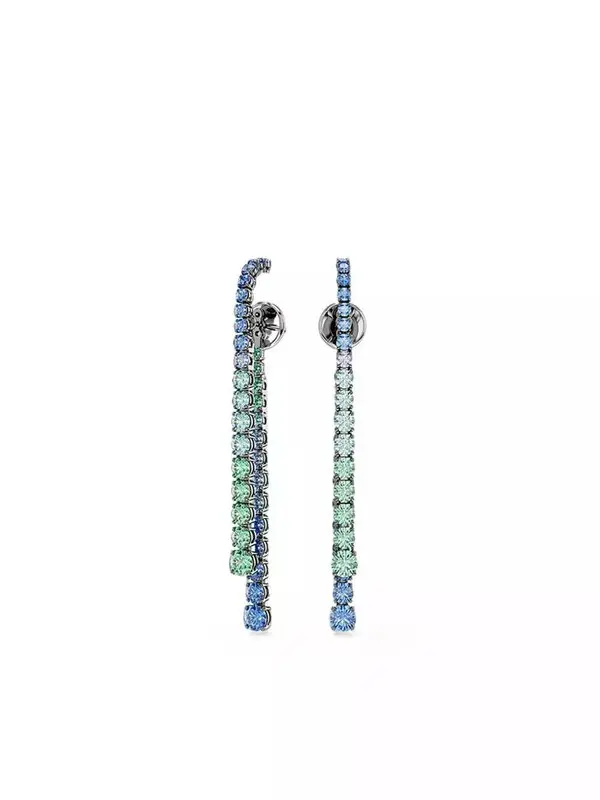 SWAROVSKI Matrix Crystal-embellished Drop Earrings - Silver