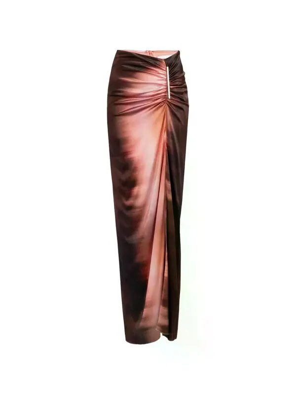 Silvia Tcherassi Keiry Gathered Maxi Skirt
