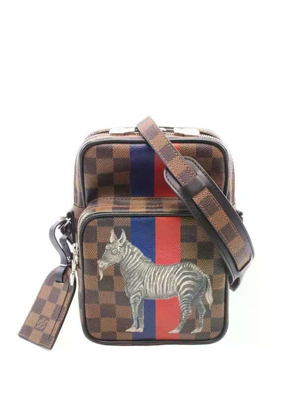 LOUIS VUITTON Chapman Brothers Damier Ebene Savannah Amazon Crossbody Bag - Brown