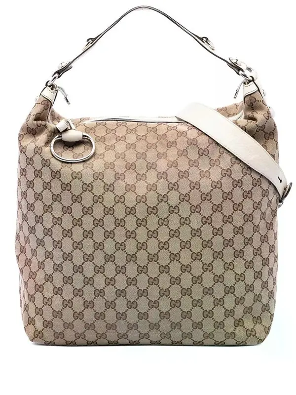 Gucci 2016-2026 Gg Canvas Icon Bit Hobo Satchel