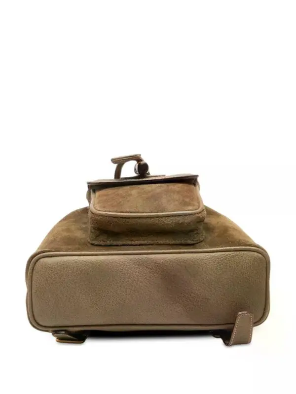 Gucci Suede Bamboo Backpack