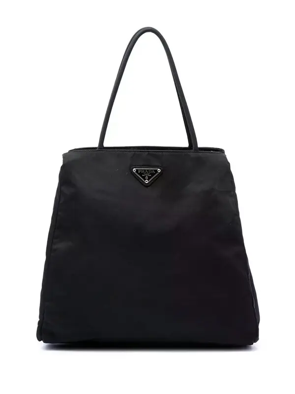 Prada 2000-2013 Tessuto City Tote Bag - Black
