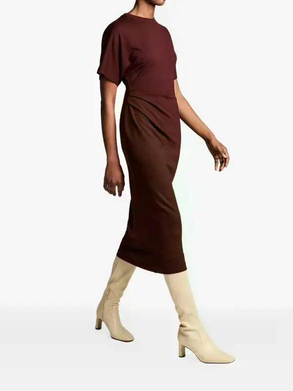 Vince Ruched Midi Dress