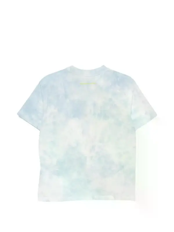 Casablanca Tie-dye Smiley-print T-shirt - Blue