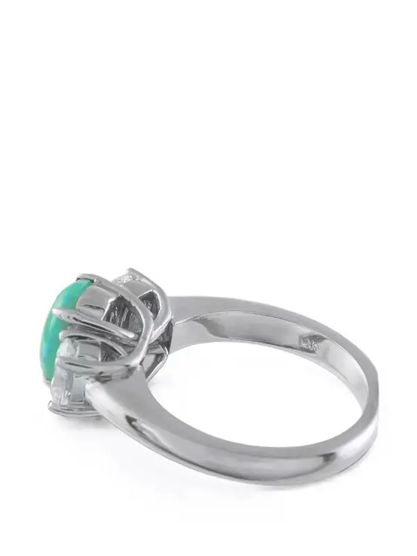 LB EXCLUSIVE Opal And Diamond Three-stone Ring