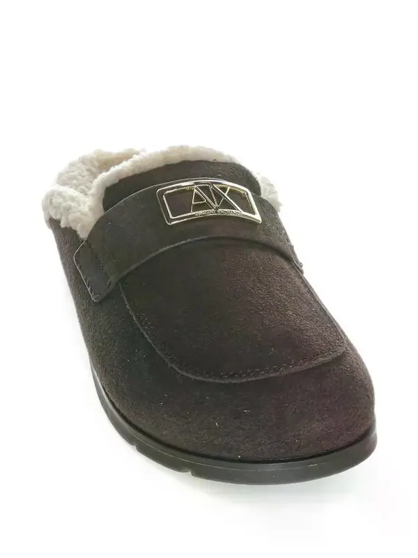 Armani Exchange Logo-plaque Flat Mules