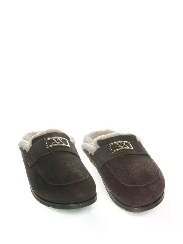 Armani Exchange Logo-plaque Flat Mules