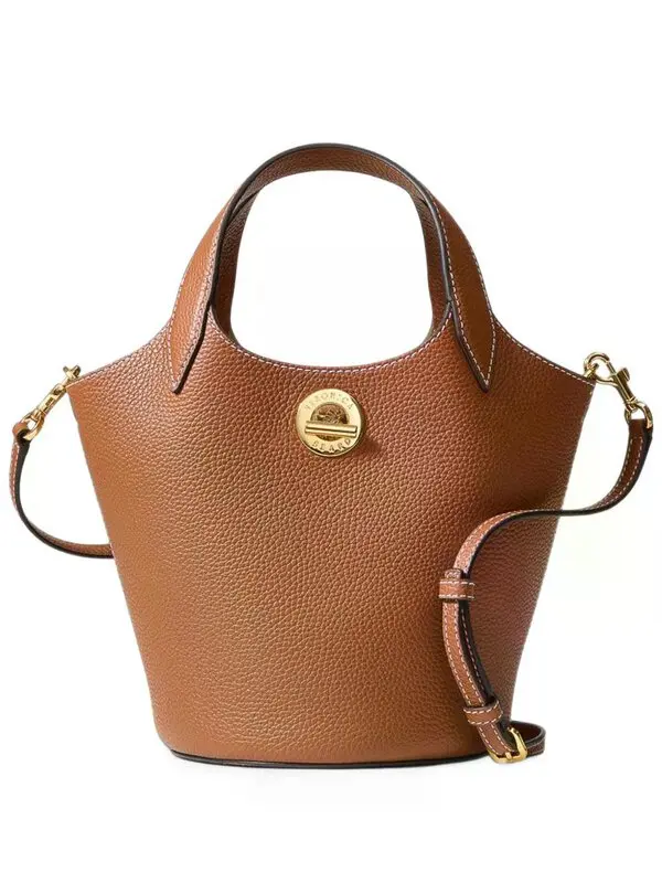 Veronica Beard Anchor Leather Tote Bag - Brown