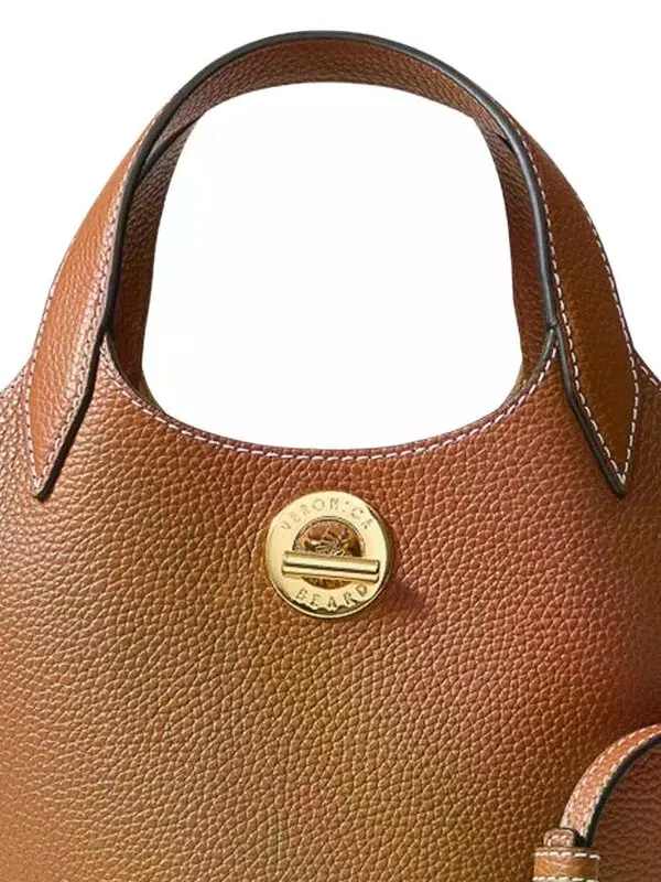 Veronica Beard Anchor Leather Tote Bag - Brown