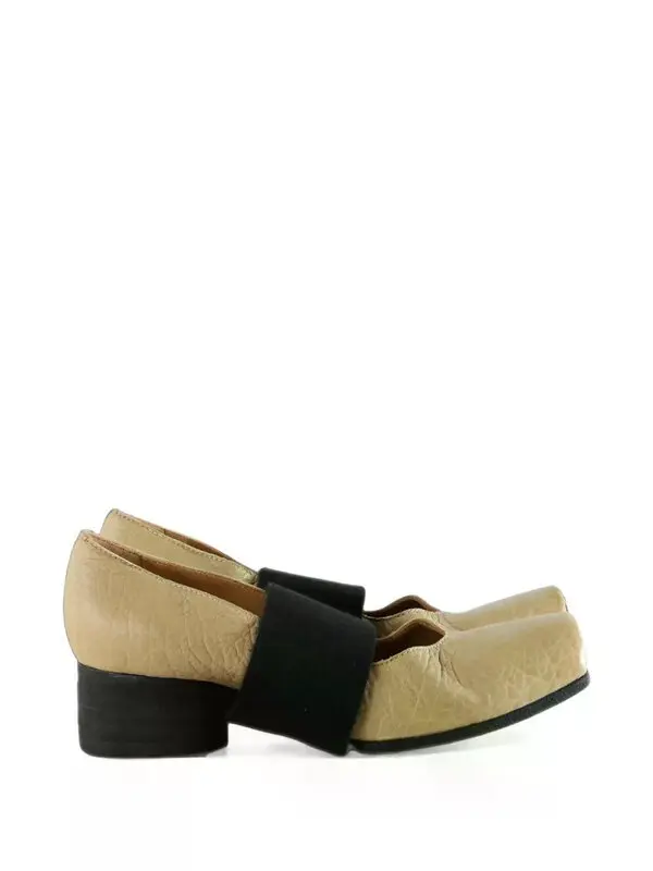 UMA WANG Elasticated Square-toe Ballet Pumps