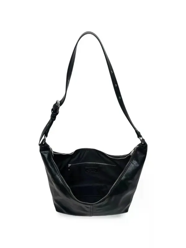 STAND OIL Tickle Buckle-strap Curved Shoulder Bag