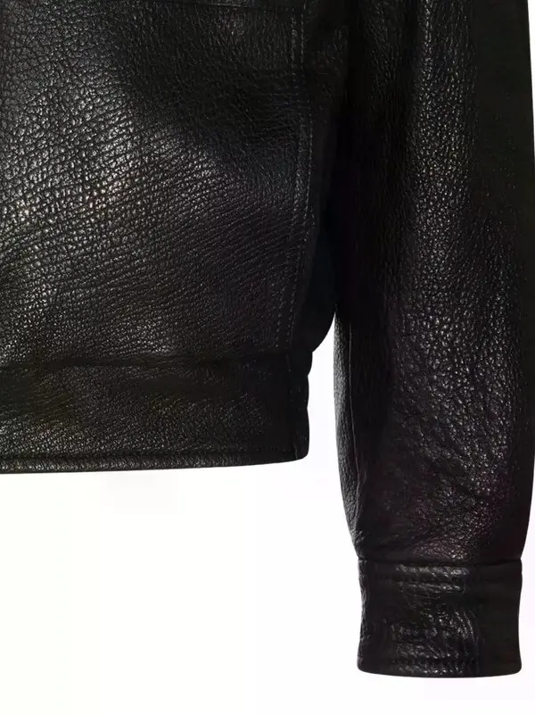 SALVATORE SANTORO Grained Leather Jacket