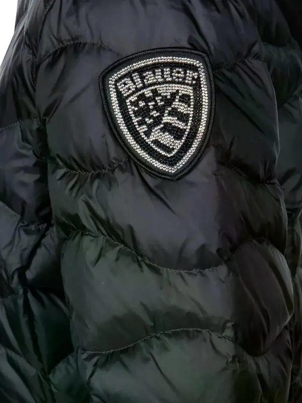 BLAUER. Fur-trim Hooded Quilted Coat