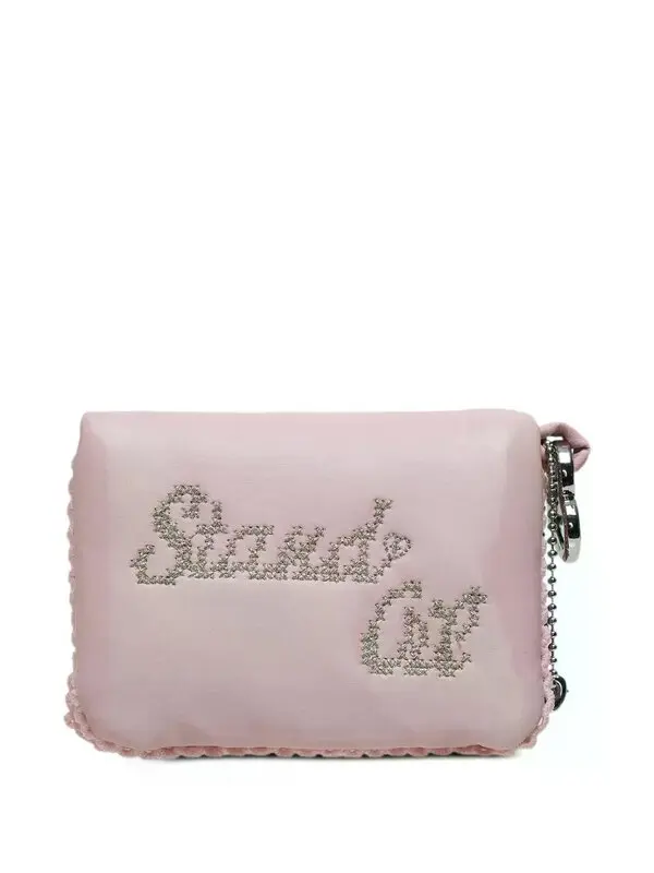 STAND OIL Memory Fluffy Logo-embroidered Keyring - Pink