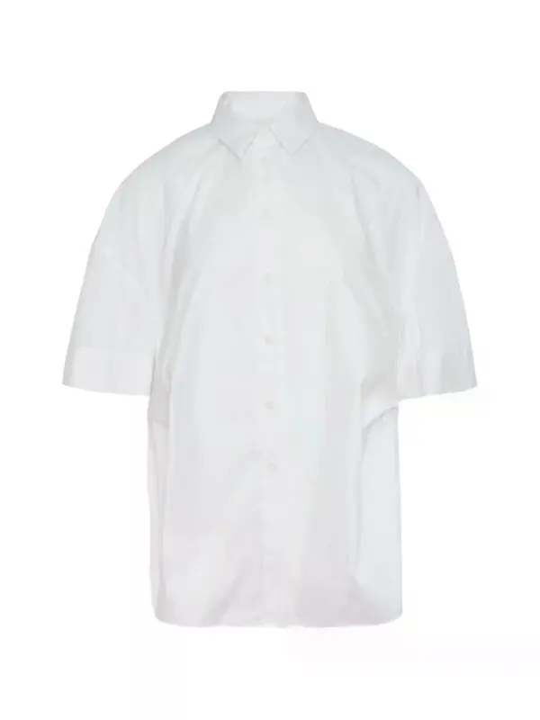 ENFOLD 3d Short-sleeve Shirt - White