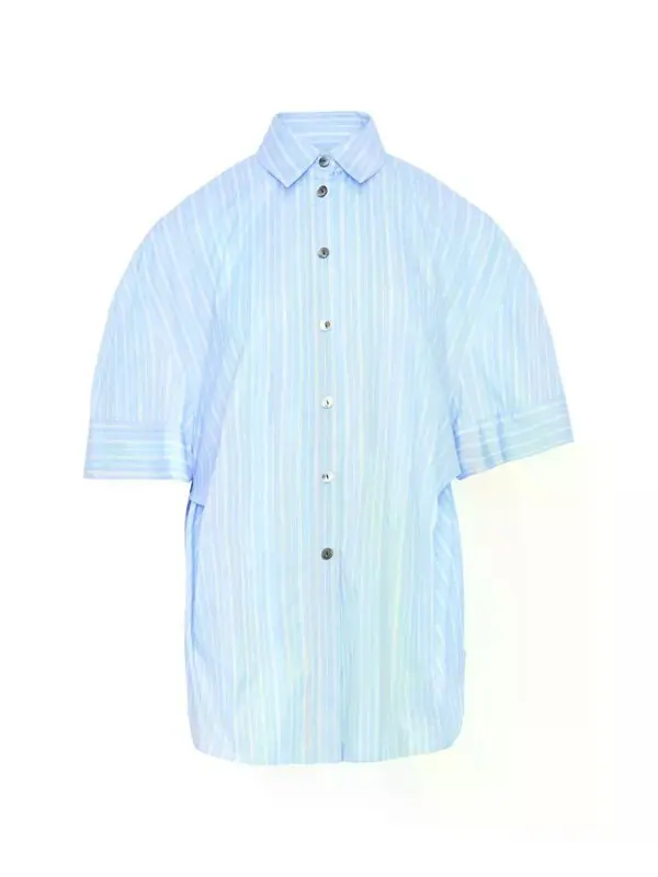 ENFOLD Striped 3d Short-sleeve Shirt