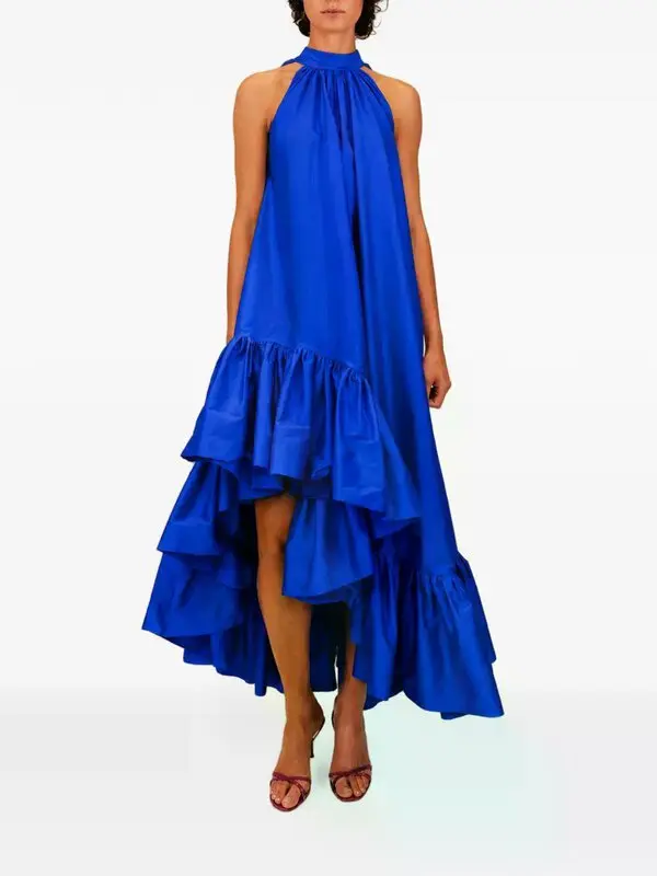 Azeeza Taffeta Halterneck Maxi Dress