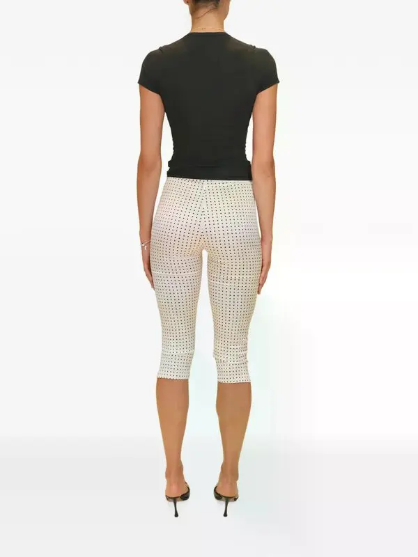 Azeeza Polka-dot Cropped Trousers