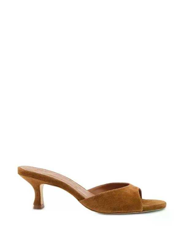 Staud Suede Kitten-heel Mules