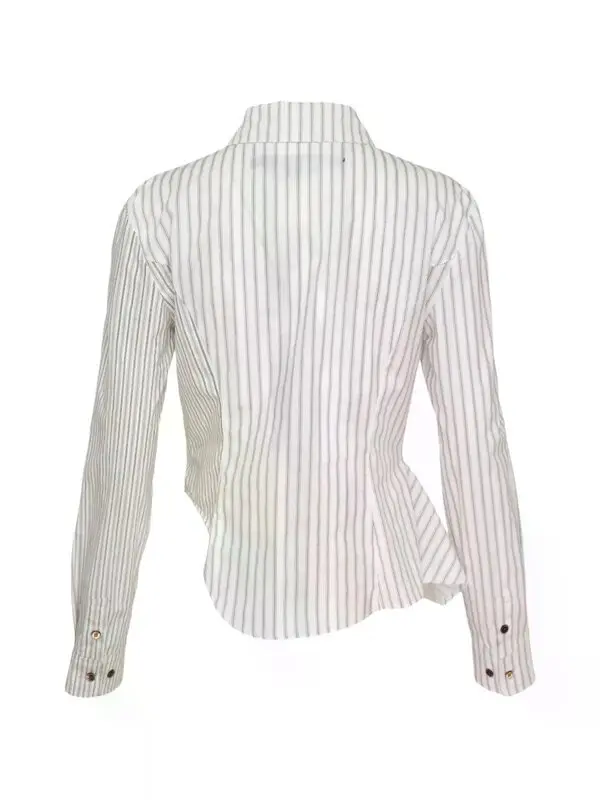 Andersson Bell Asymmetric Studded Stripe Shirt