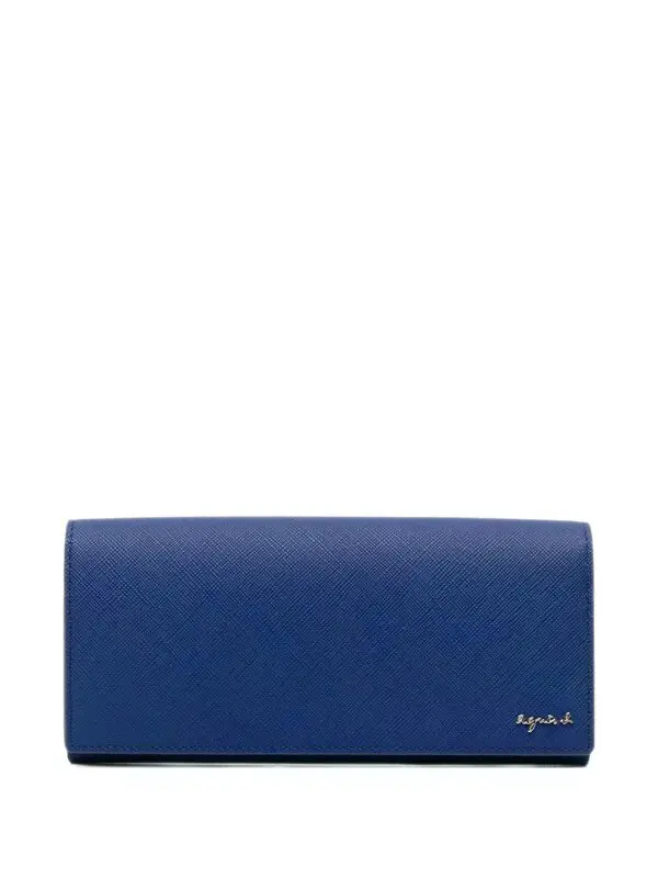AGNES B. Leather Long Wallet