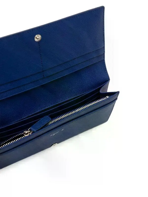 AGNES B. Leather Long Wallet