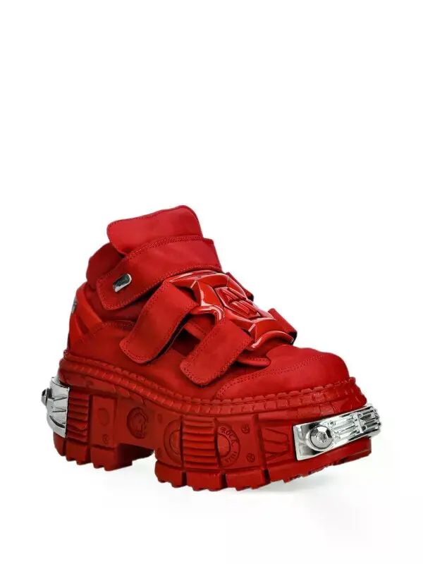 NEW ROCK M-wall285-c14 Touch-strap Platform Boots