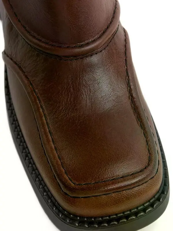 MIISTA Malene Panelled Square-toe Boots
