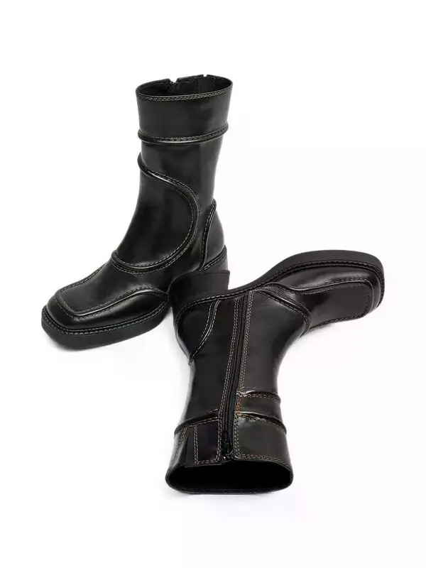 MIISTA Malene Panelled Leather Boots