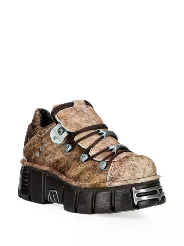 NEW ROCK Chunky-sole Boots - Brown