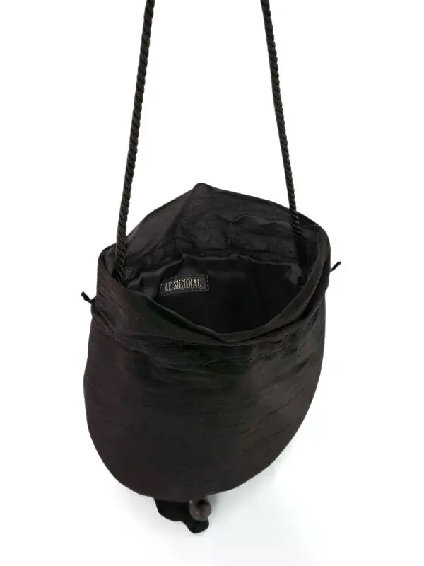 Le Sundial Shantung Tassel Shoulder Bag