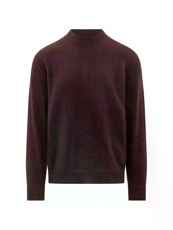 LANEUS Crew-neck Drop-shoulder Sweater