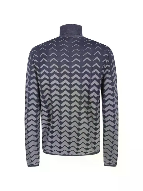 Emporio Armani Lyocell Blend Turtleneck Sweater