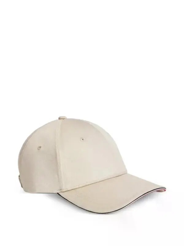 Tommy Hilfiger Corporate Signature Tape Six-panel Cotton Cap - Neutrals