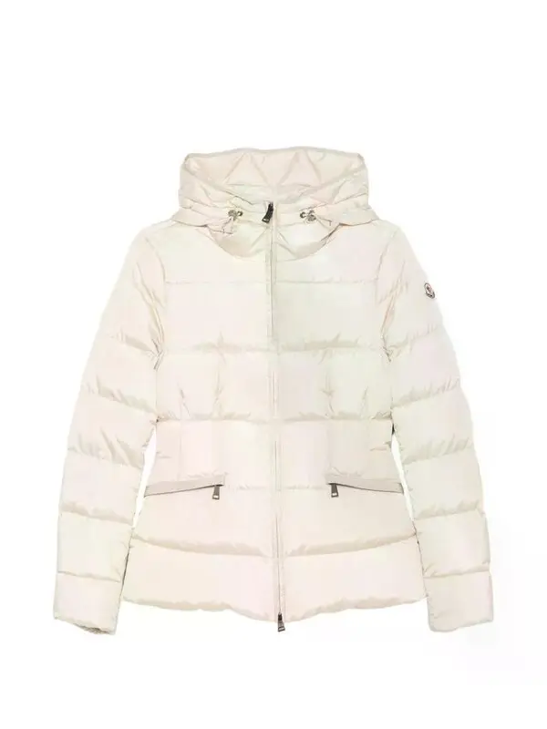 Moncler Hooded Quilted Jacket - Neutrals