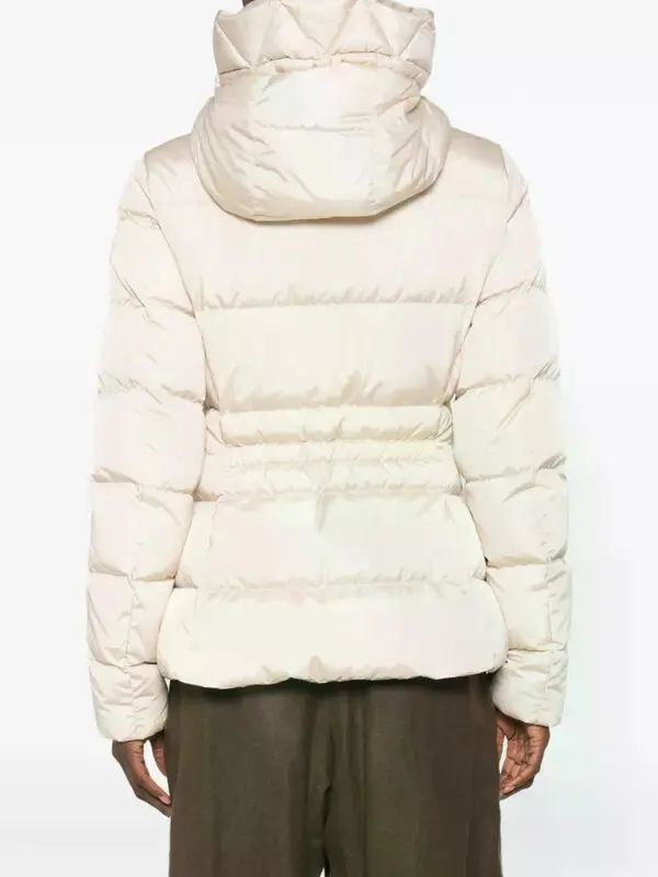 Moncler Hooded Quilted Jacket - Neutrals