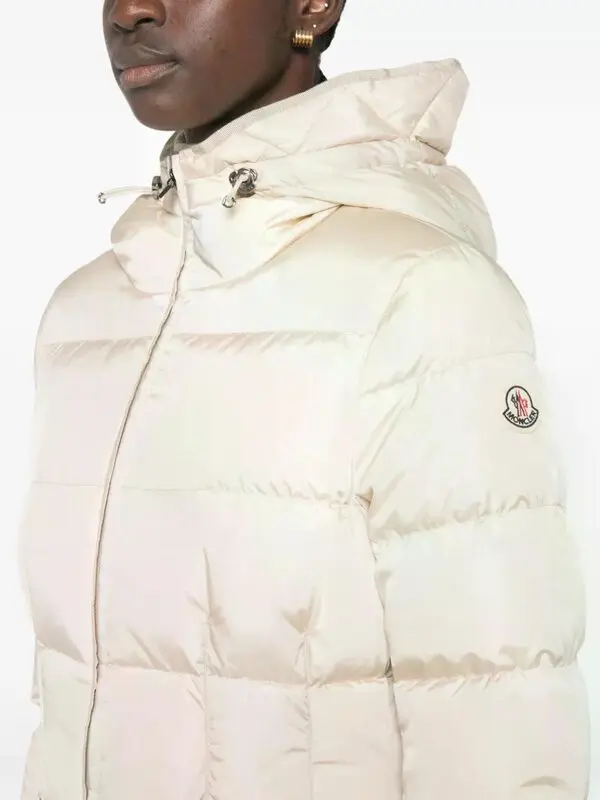 Moncler Hooded Quilted Jacket - Neutrals