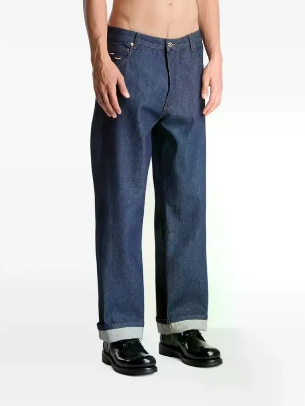 Filling Pieces Raw-denim Straight-leg Jeans