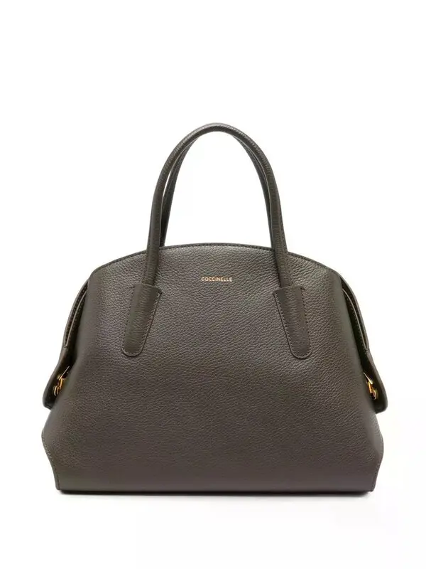 COCCINELLE Grained Leather Tote Bag