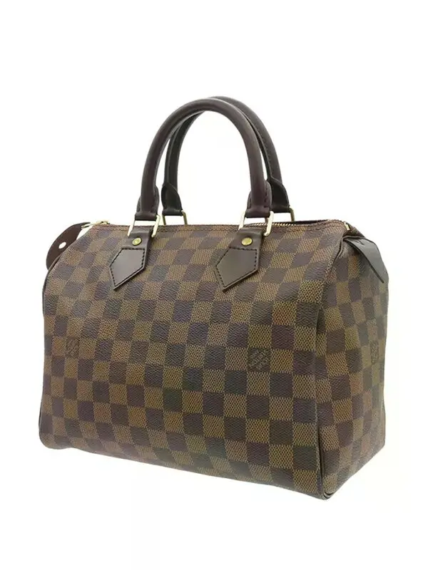 LOUIS VUITTON Damier Ebene Speedy Boston Bag - Brown
