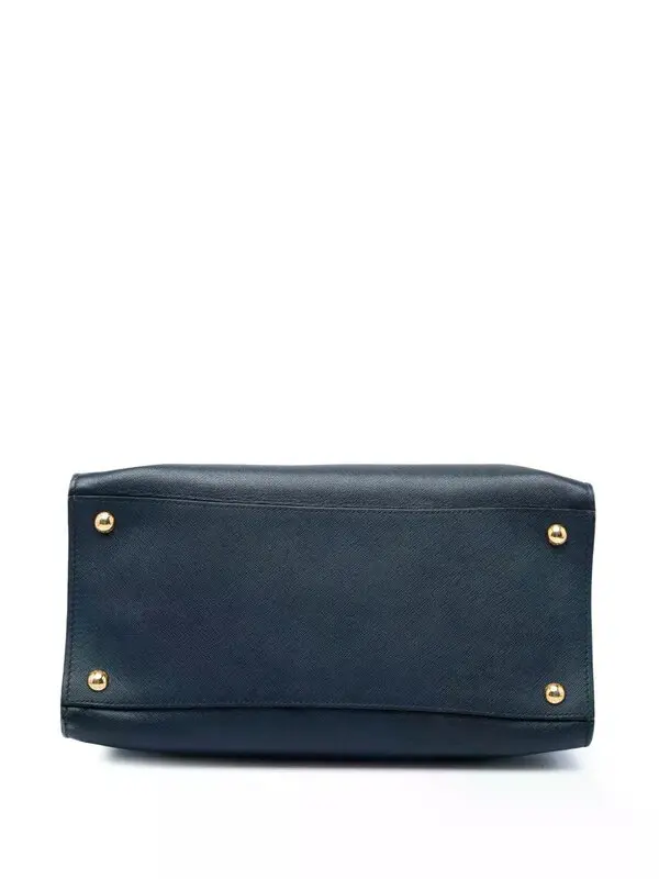 Prada Saffiano Soft Triple Pocket Tote Satchel
