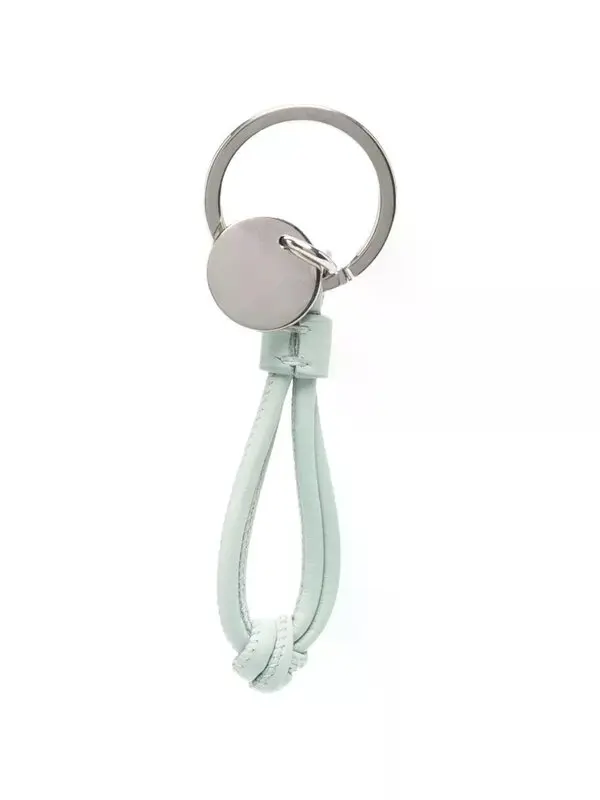 JIL SANDER Knot Loop Leather Keyring - Green