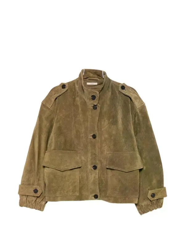 SESSUN Leather Suede Flap-pocket Jacket